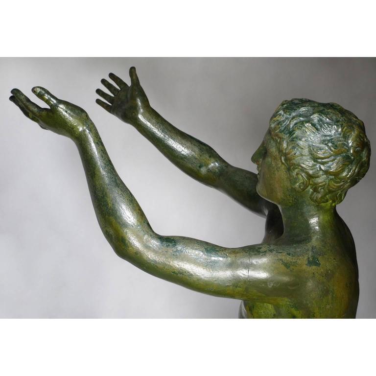 Large Pair of Neoclassical Greco Roman Style 19th Century Cast-Iron ...