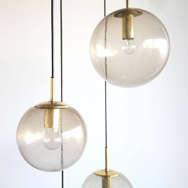Huge Glass Cascade Drop Light Lamp by Limburg For Sale at 1stDibs ...