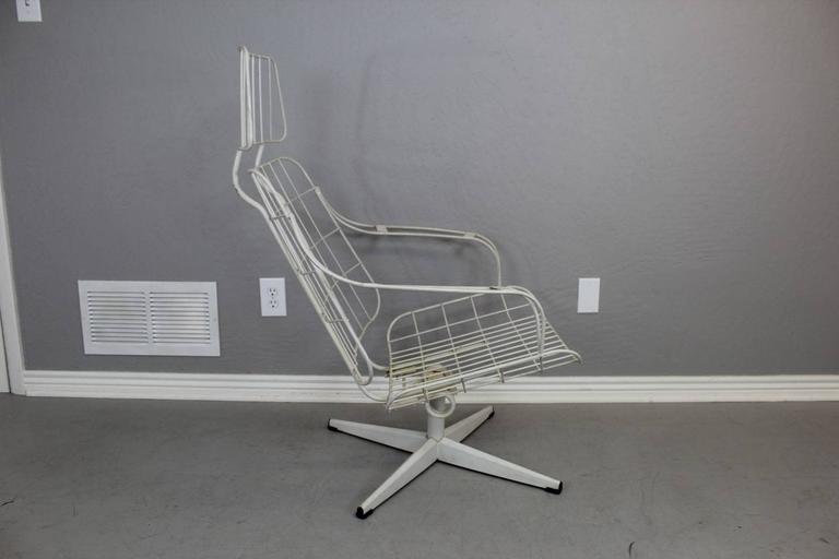Homecrest Metal Wire Highback Lounge Chair at 1stDibs