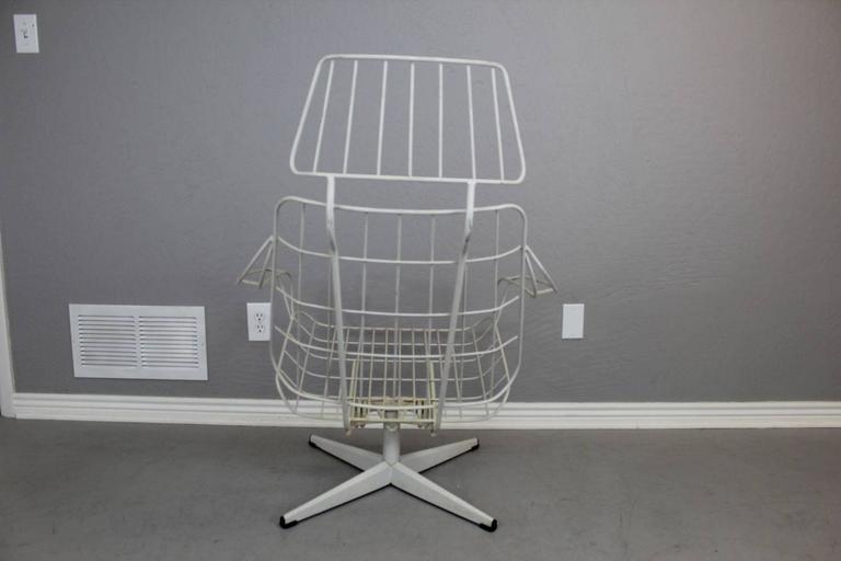 Homecrest Metal Wire Highback Lounge Chair at 1stDibs