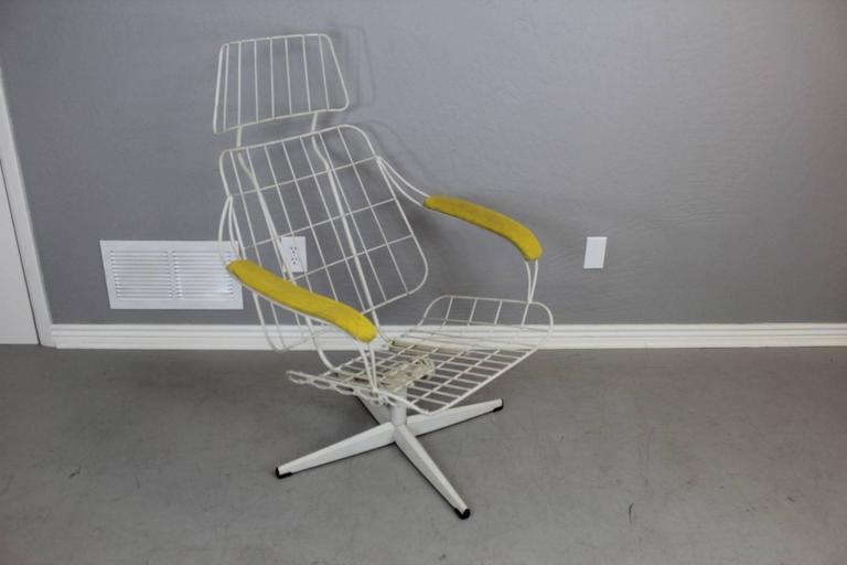 Homecrest Metal Wire Highback Lounge Chair at 1stDibs
