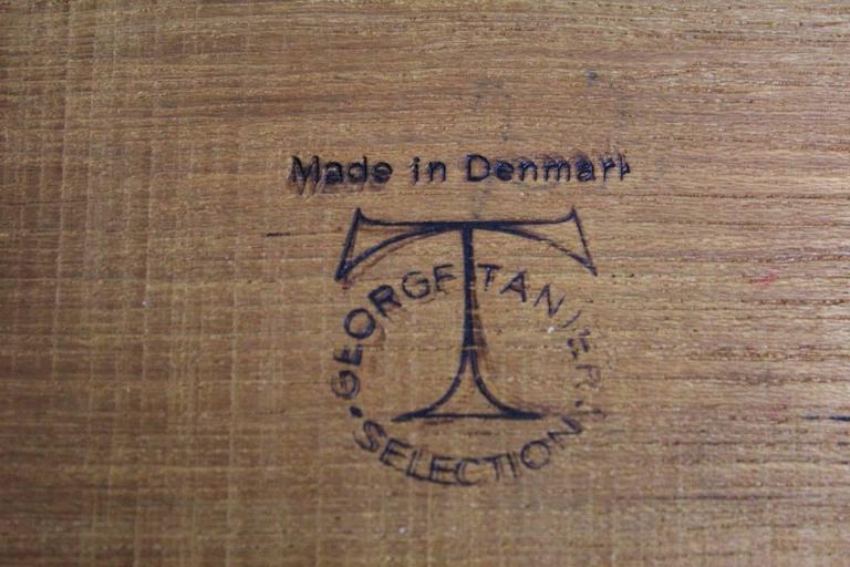 George Tanier Danish Teak Side Table For Sale at 1stDibs