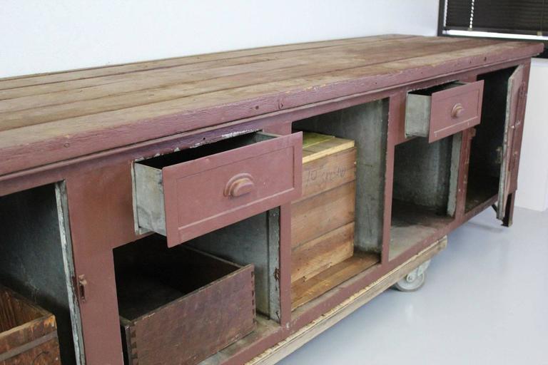 Rustic Workbench or Cabinet For Sale at 1stDibs | rustic work bench ...
