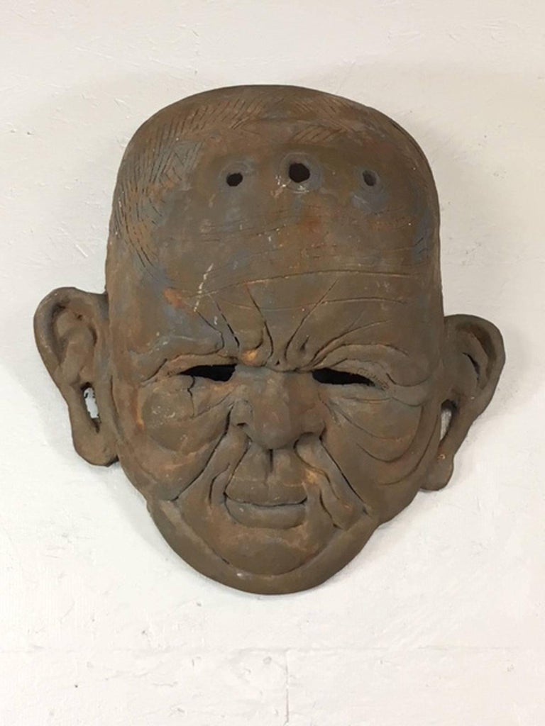 Sculpted Mask of a Face by Dale Edwards For Sale at 1stDibs