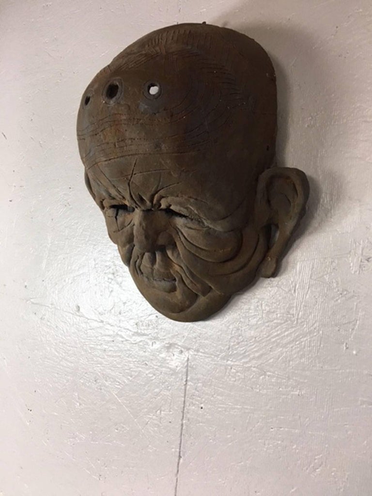 Sculpted Mask of a Face by Dale Edwards For Sale at 1stDibs