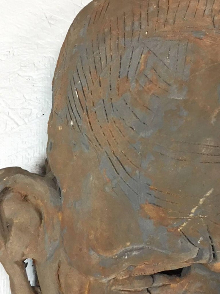 Sculpted Mask of a Face by Dale Edwards For Sale at 1stDibs