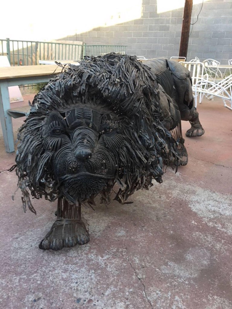 Lifesize Lion Metal Sculpture by Dale Edwards at 1stDibs | dale edward ...