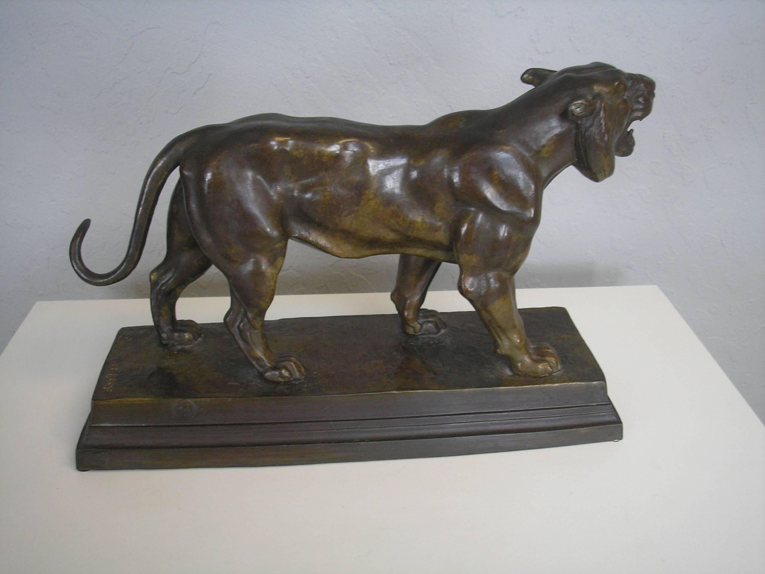 Lion Bronze Sculpture by Alfred Barye For Sale at 1stDibs | barye ...