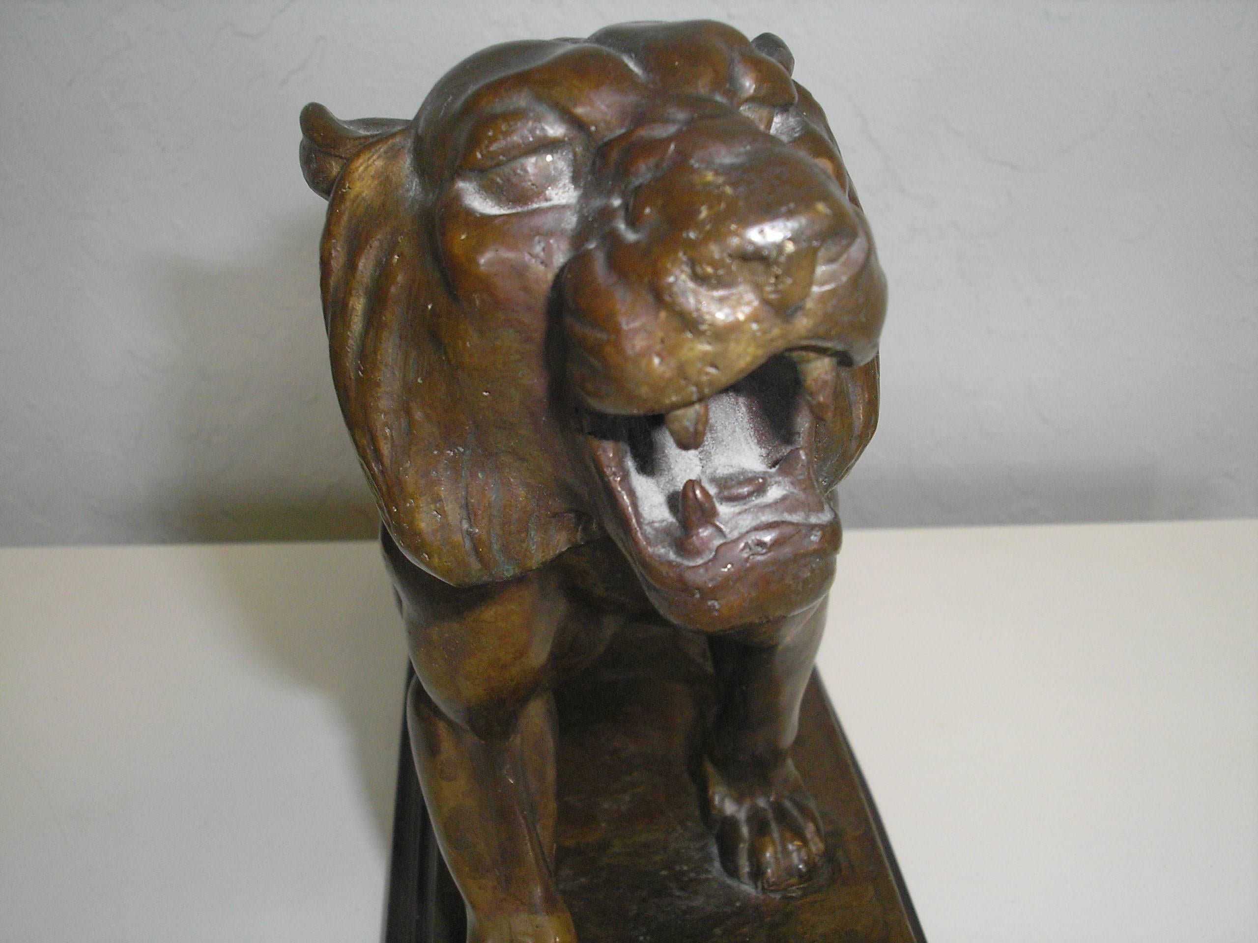 Lion Bronze Sculpture by Alfred Barye For Sale at 1stDibs | barye ...