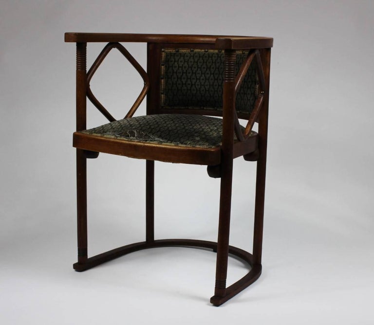 Josef Hoffmann Fledermaus Chair, Model No. 728, J. and J. Kohn 1913 at ...