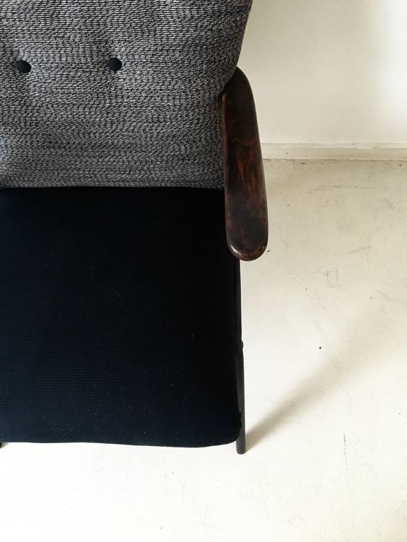 Vintage Wingback Chair, Ercol Style, Newly Upholstered, 1950s For Sale ...