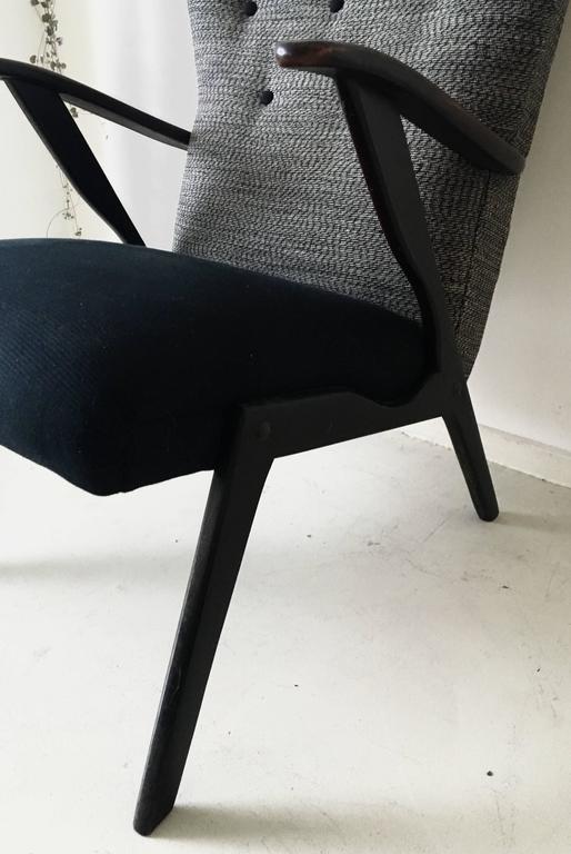 Vintage Wingback Chair, Ercol Style, Newly Upholstered, 1950s For Sale ...