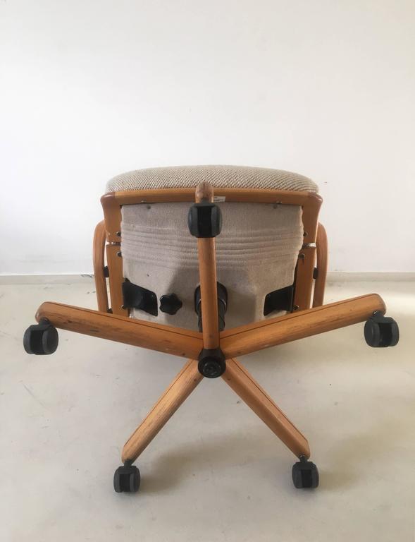 Executive Natural Desk Chair by Martin Stoll for Giroflex, 1970s at ...