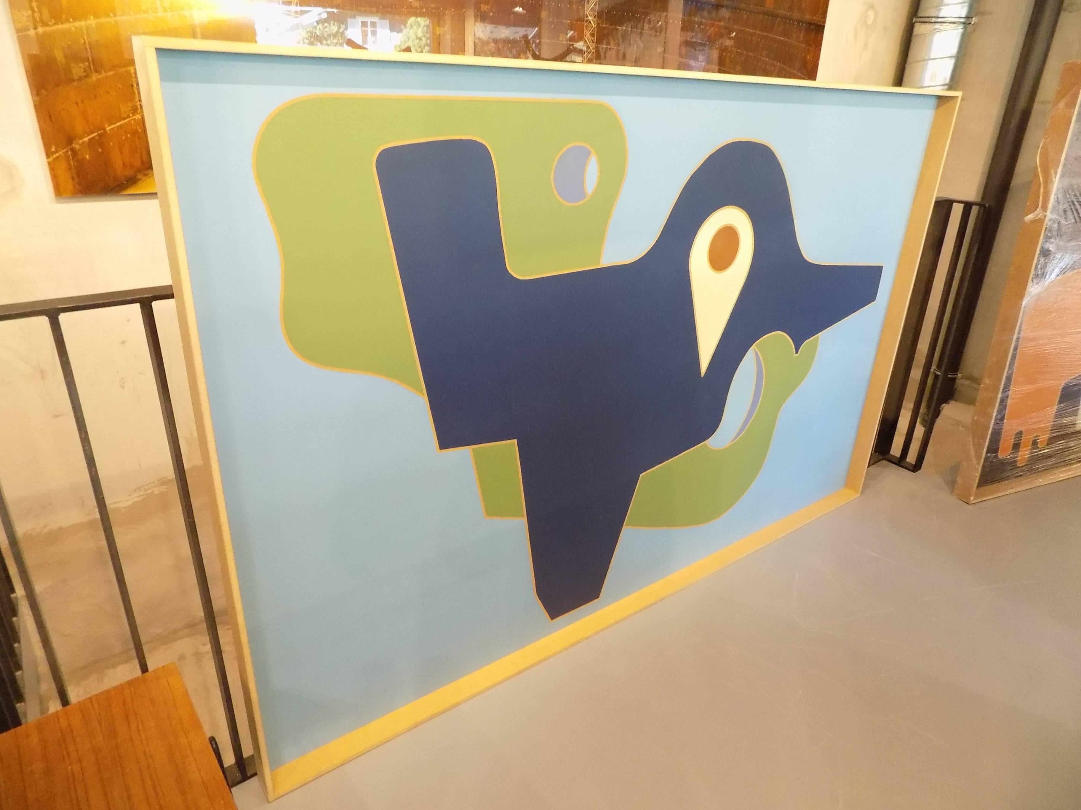 Huge Pierre Malbec Oil on Wood Painting For Sale at 1stDibs