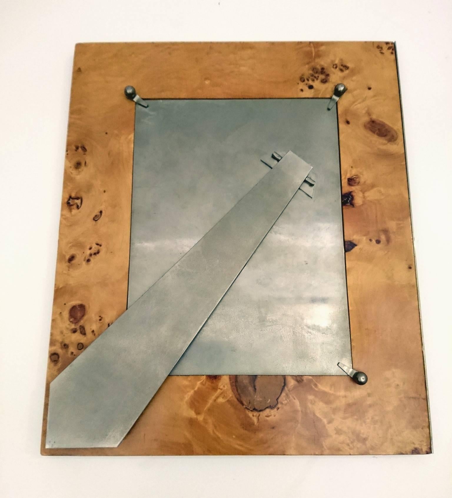 Picture Frame in Burl Wood and Chrome, circa 1970 at 1stDibs | burl ...