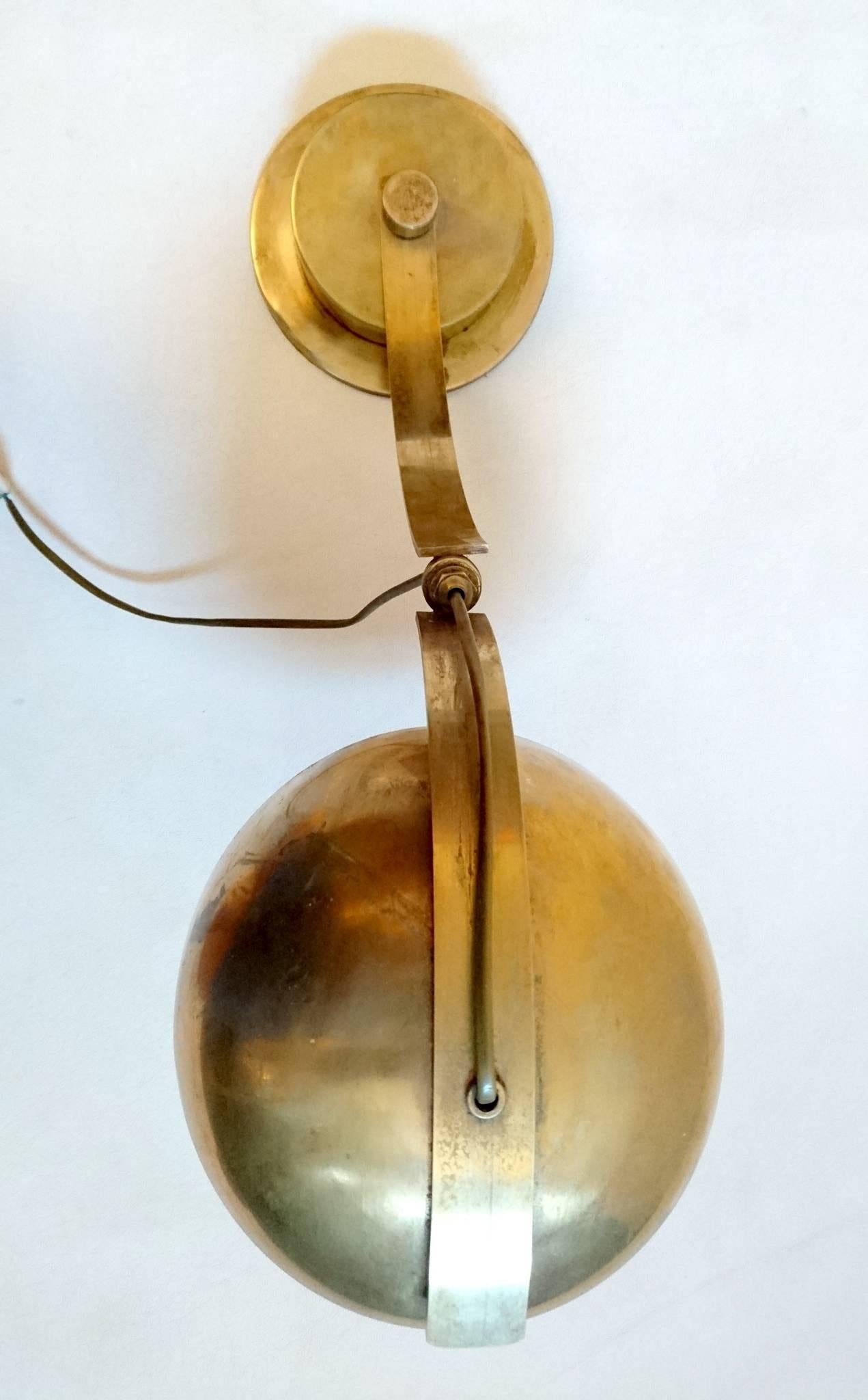 Art Deco Swivel Desk Lamp in Brass at 1stDibs