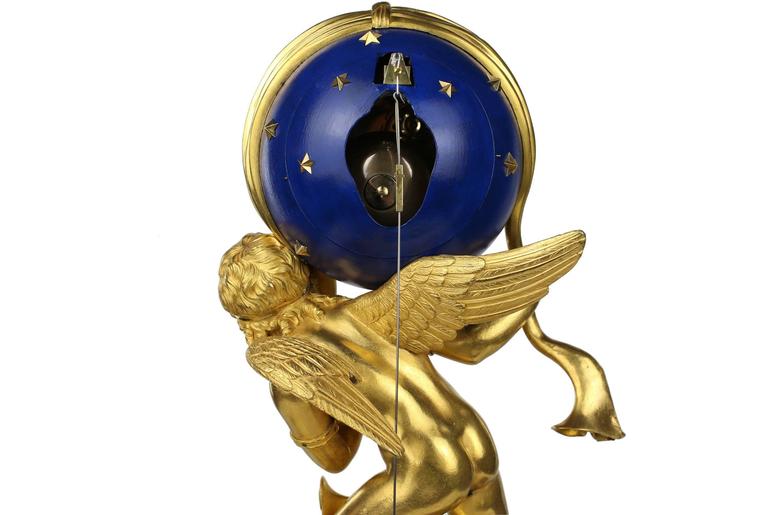 Unique Table Clock "Cupid as a Ruler of the Universe", France, circa ...