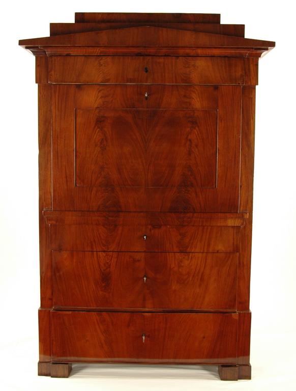 Biedermeier Period Secretary, circa 1830, North Germany, Mahogany ...