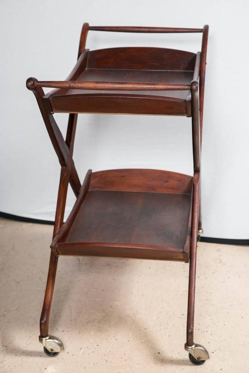 "Let the Good Times Roll" Mad Men Walnut Rolling X-Form Bar Cart/Cesare ...