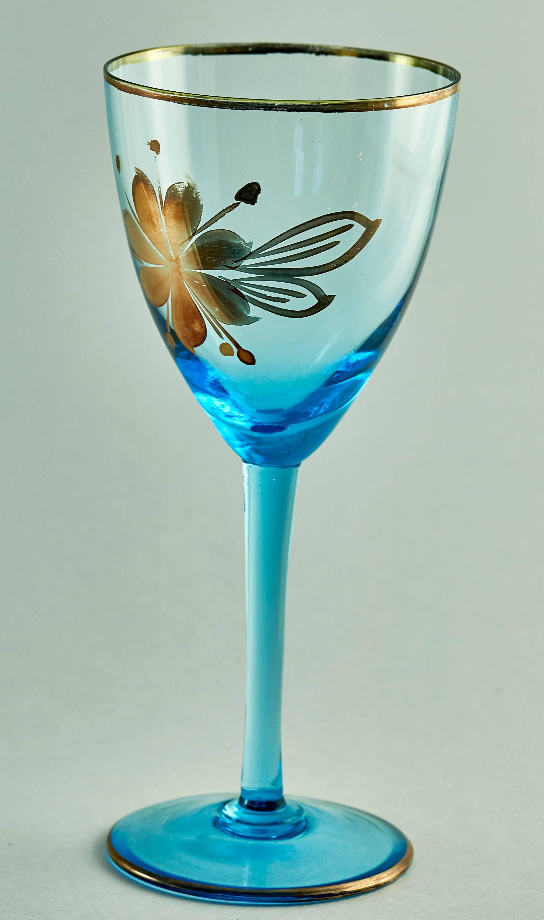 Stunning for the Holidays Greek Blue Import Mediterranean Decanter ...