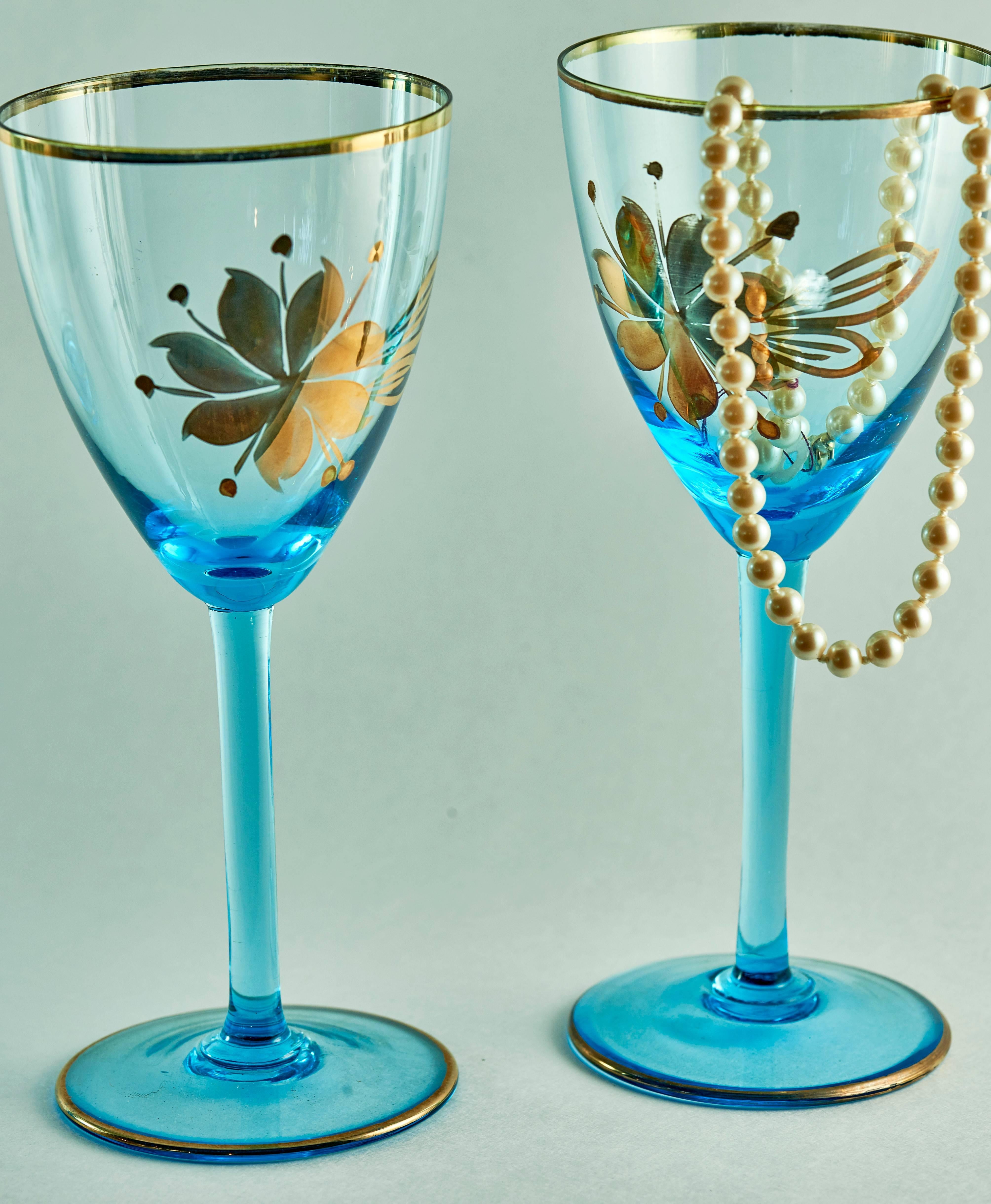 Stunning for the Holidays Greek Blue Import Mediterranean Decanter ...