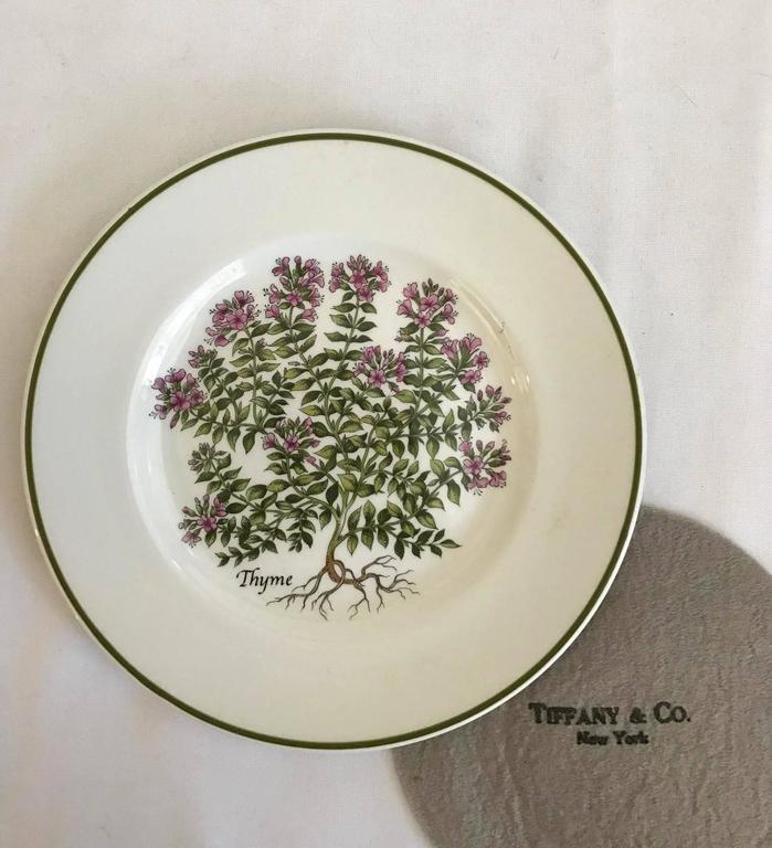 Tiffany and Co. Set of Four "Herbs" Plates, Made in England, Mid ...