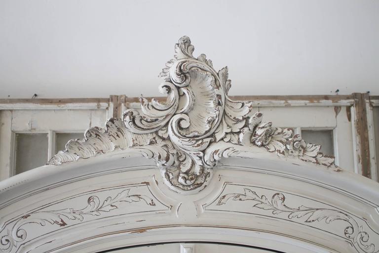 Antique 20th Century Rococo French Painted Armoire at 1stDibs