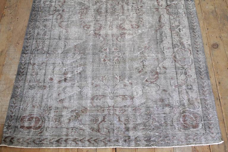 Vintage Turkish Hand Knotted Wool Rug For Sale at 1stDibs