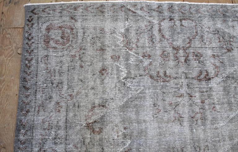 Vintage Turkish Hand Knotted Wool Rug For Sale at 1stDibs