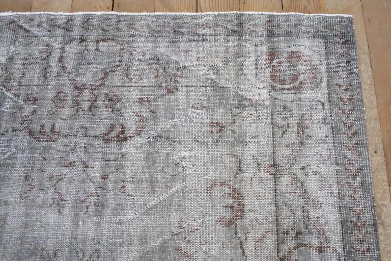 Vintage Turkish Hand Knotted Wool Rug For Sale at 1stDibs