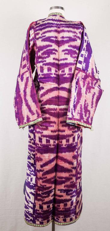 Late 19th Century Uzbek Silk Velvet Ikat Chapan / Coat at 1stDibs