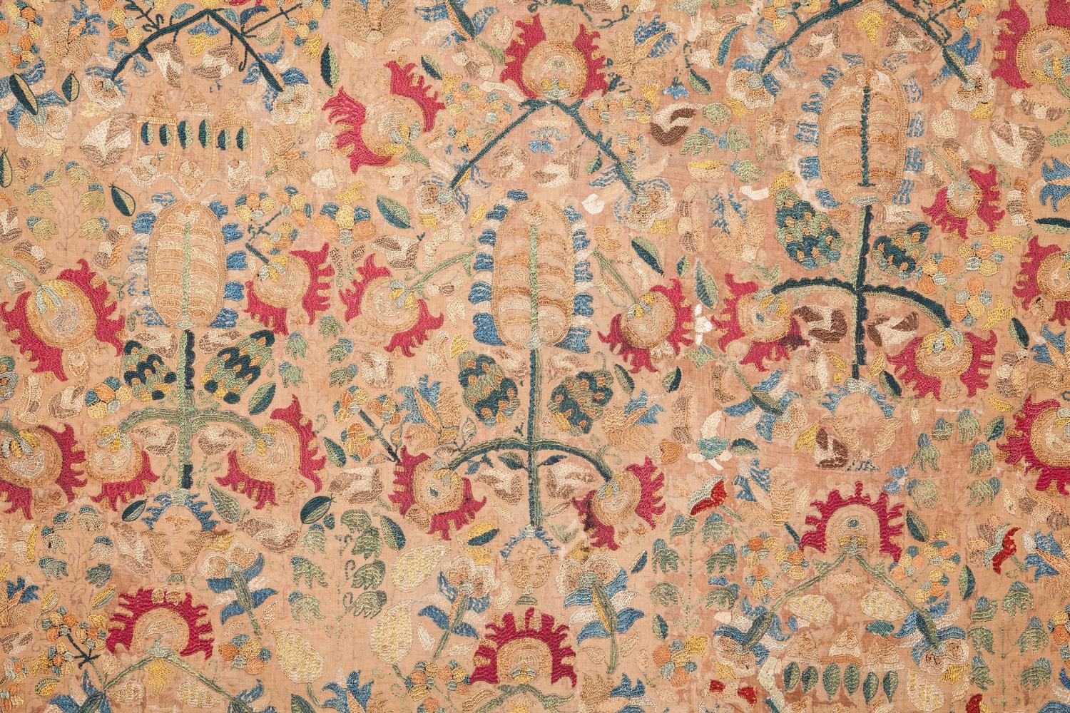 18th Century Greek Island Embroidery in Silk For Sale at 1stdibs