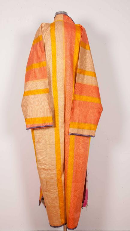 Early 20th Century Uzbek Silk Chapan / Coat For Sale at 1stDibs