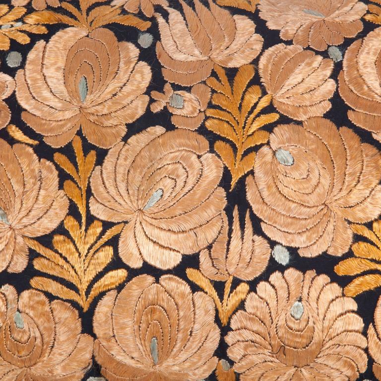 Antique Pillow Made Out of an Hungarian Matyo Embroidery at 1stDibs
