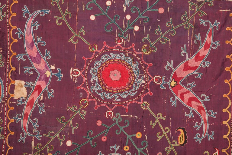 19th Century Central Asian Uzbek Shahrisabz Small Suzani For Sale at ...