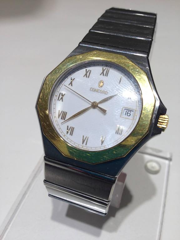 Concord Mariner Mens/Unisex Stainless Steel and 18-Karat Gold Watch at ...
