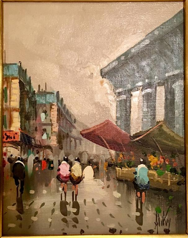 Antonio DeVity Original Oil on Canvas Paintings "Paris Street Scenes ...