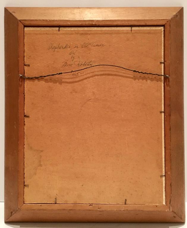 Mid-Century Original Oil Painting "Old Timer" by, Neva Roberts at 1stDibs