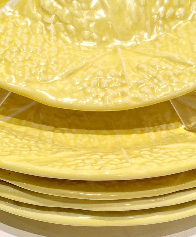 1950s Portugal Majolica Yellow Cabbage Dinnerware, Set of 24 at 1stDibs ...