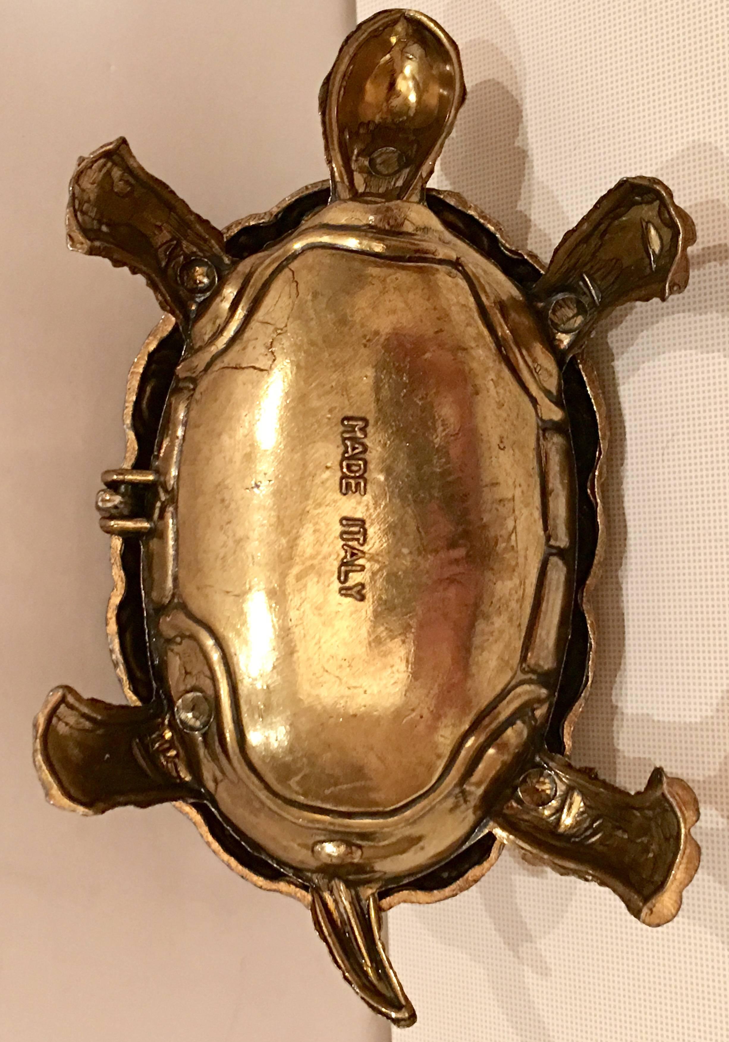 Vintage Set of Three Italian Brass Turtle Boxes at 1stDibs | brass ...