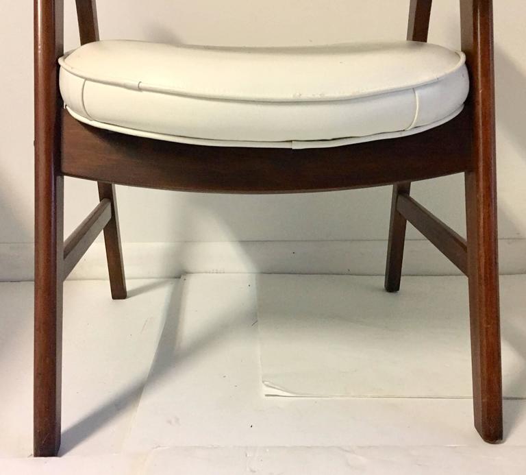 Pair of Mid-Century Modern Jerry Johnson Style Upholstered Armchairs ...