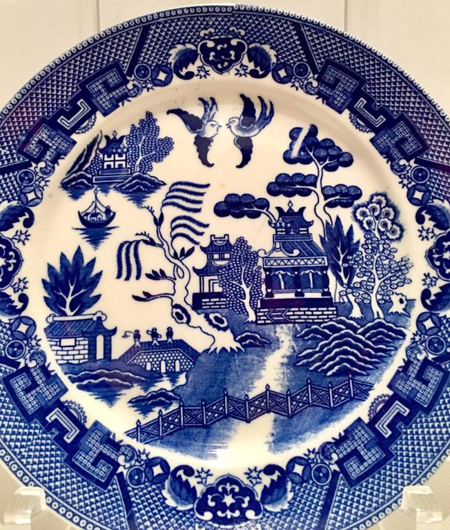 Drinkware Blue Willow Japan dinner plate Japanese design Kitchen ...