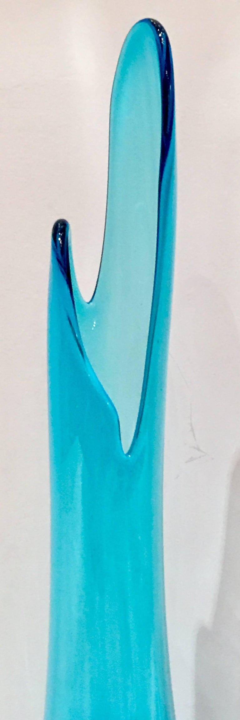 Mid-Century Blown Art Glass Tall Slag Glass Vase at 1stDibs | slag vase ...
