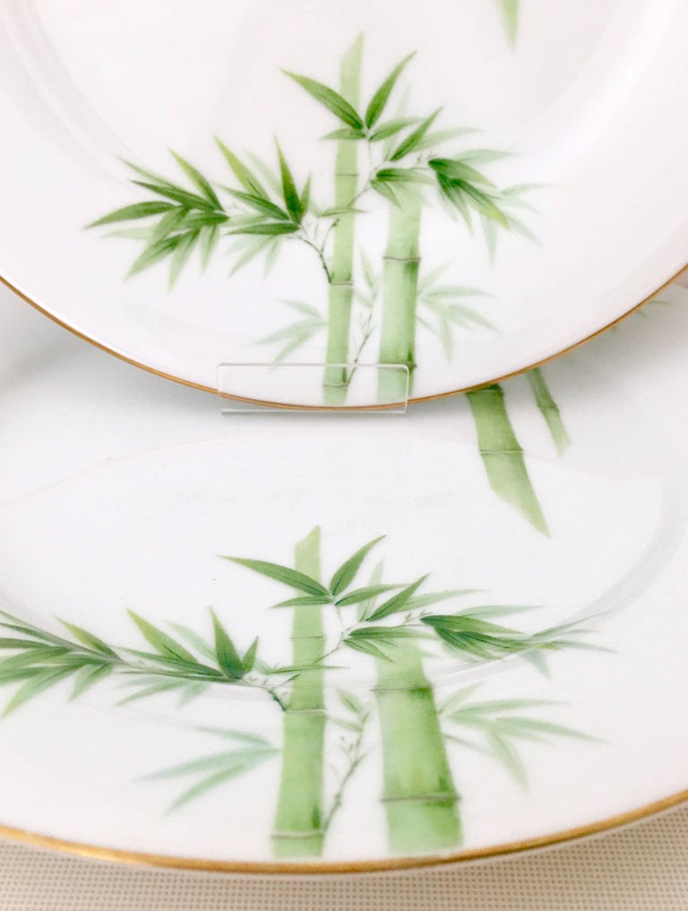 Vintage Japanese Nippon Bamboo Dinnerware Set of 18 at 1stDibs