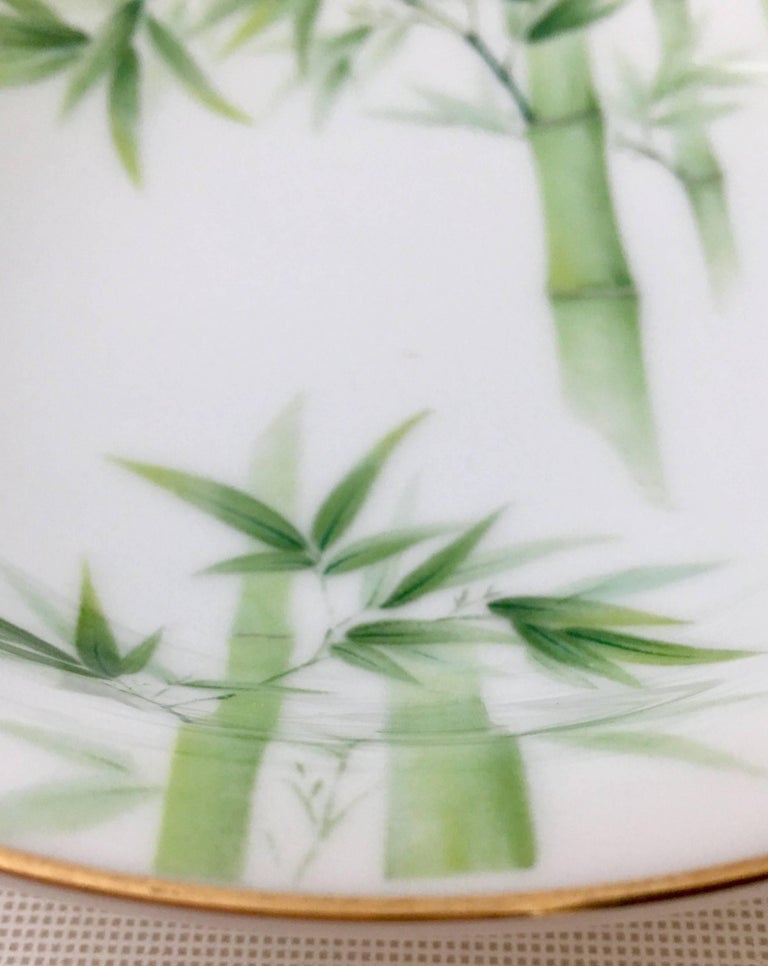 Vintage Japanese Nippon Bamboo Dinnerware Set of 18 at 1stDibs
