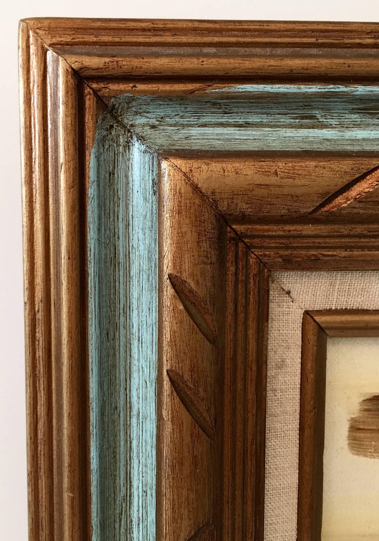 Mid-Century Modern Original Oil On Canvas "Cityscape" Painting By ...