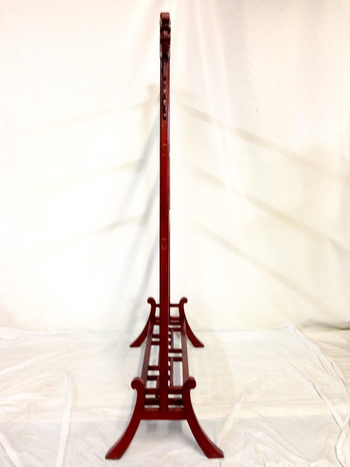Antique Mahogany Chinese Dragon Garment Rack at 1stdibs
