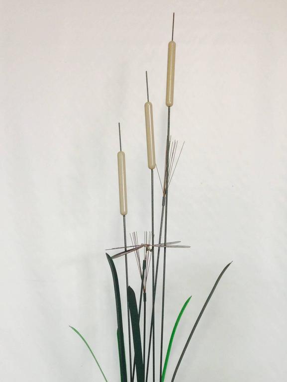 1970's C. Jere "Cattails" Sculptural Indoor/Outdoor Floor Lamp at 1stDibs