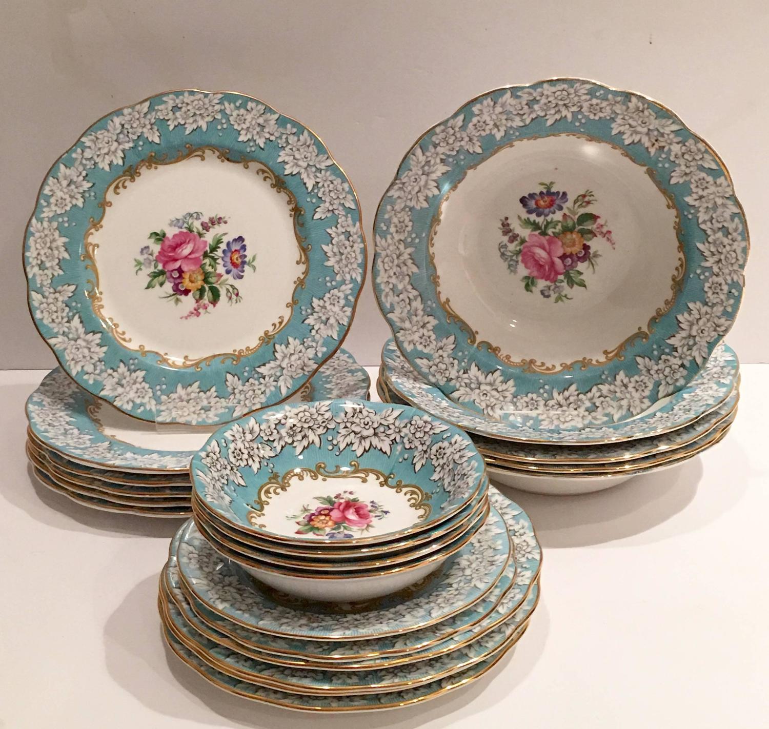 Vintage Royal Albert China England "Enchantment" S/20 at 1stdibs