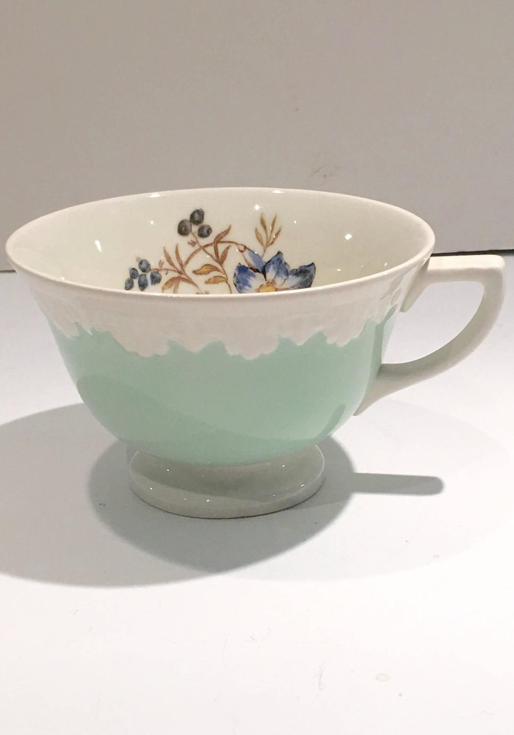 Set of Six Wedgwood England "Hampton Court" Mint Tea Cup and Saucer For ...